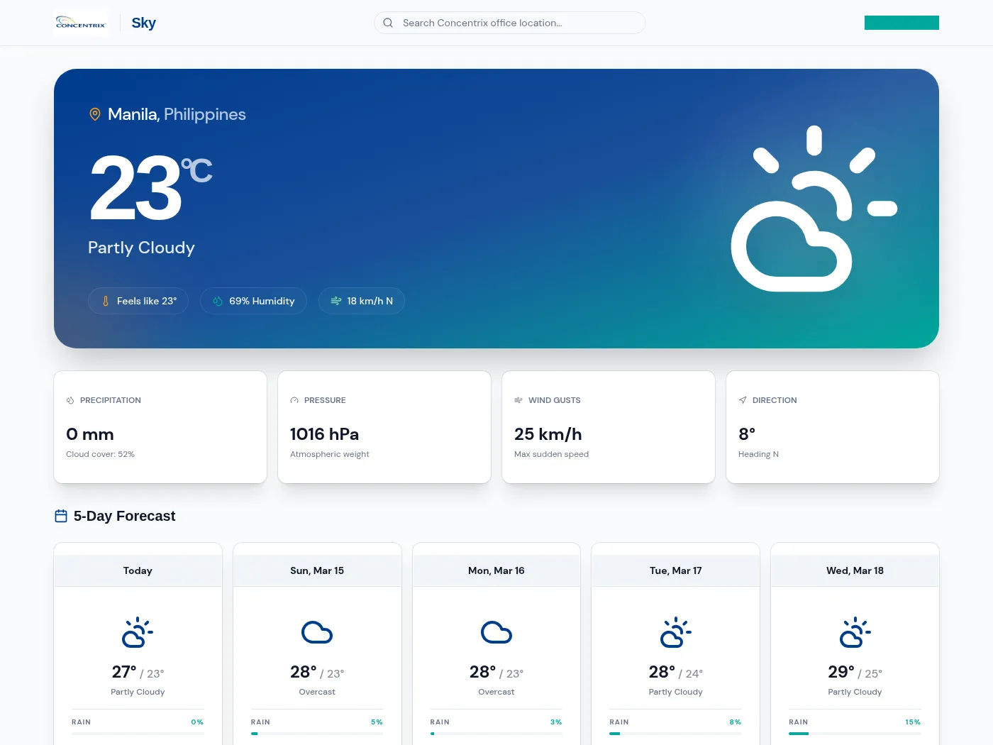 Concentrix Weather App