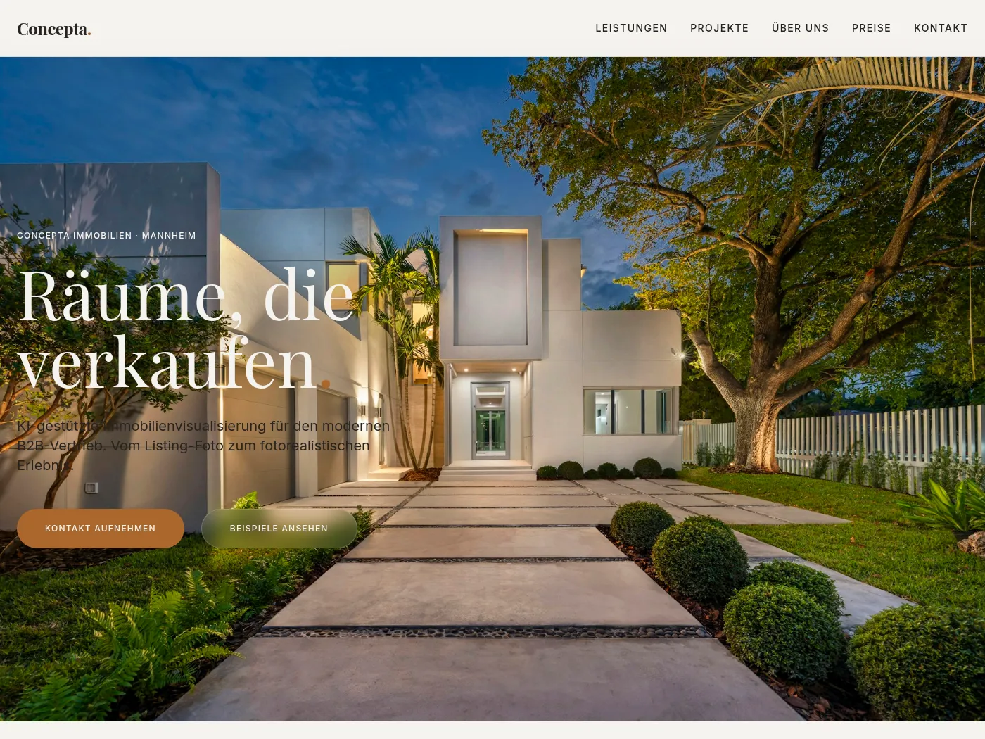 Concepta Immobilien Site