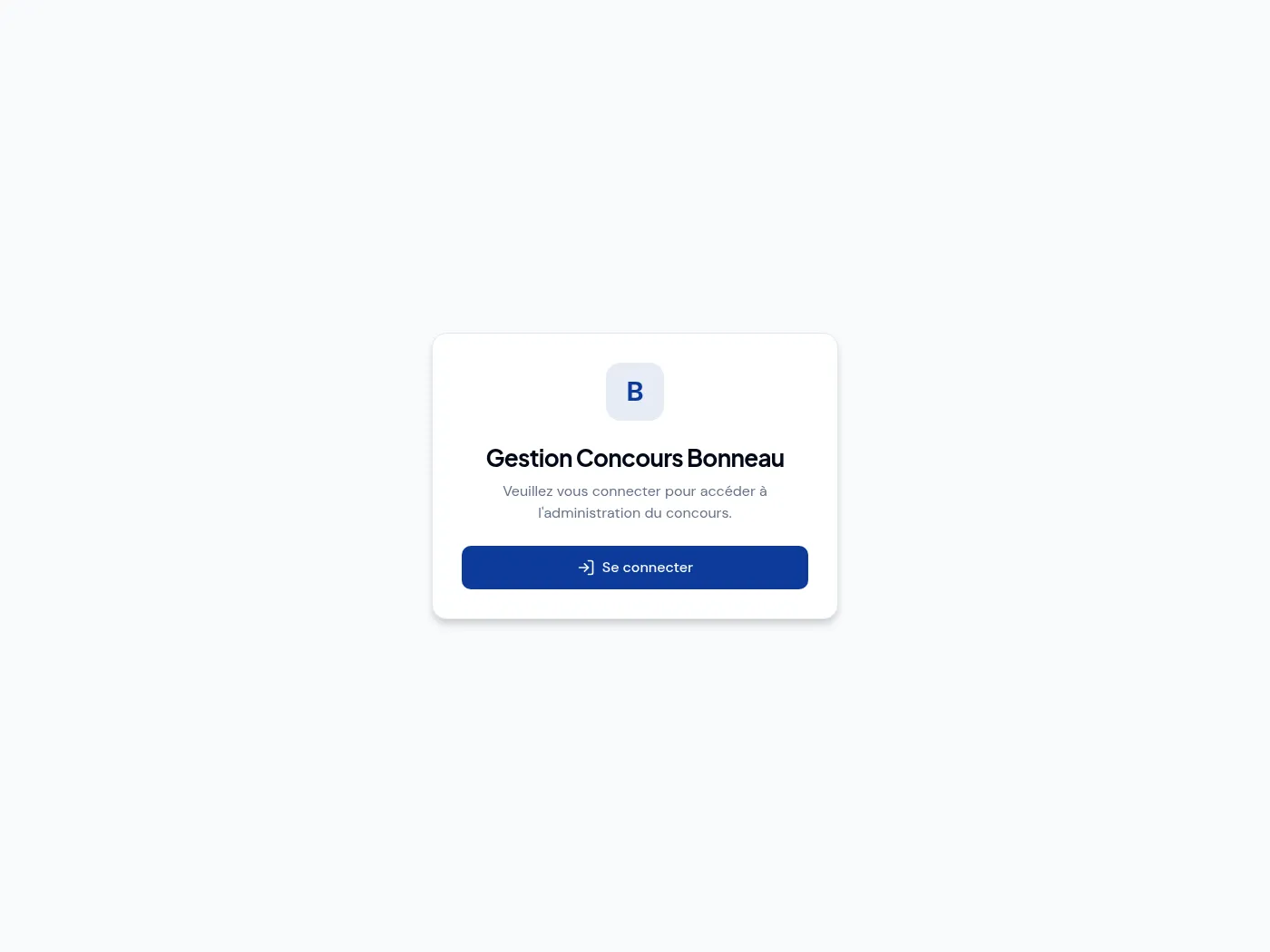 Concours Manager App