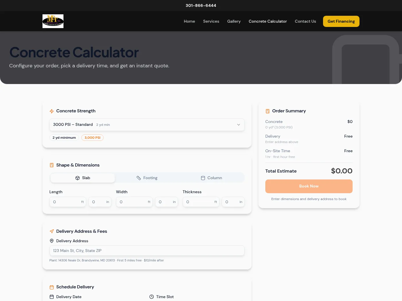 ConcreteCalc Pro