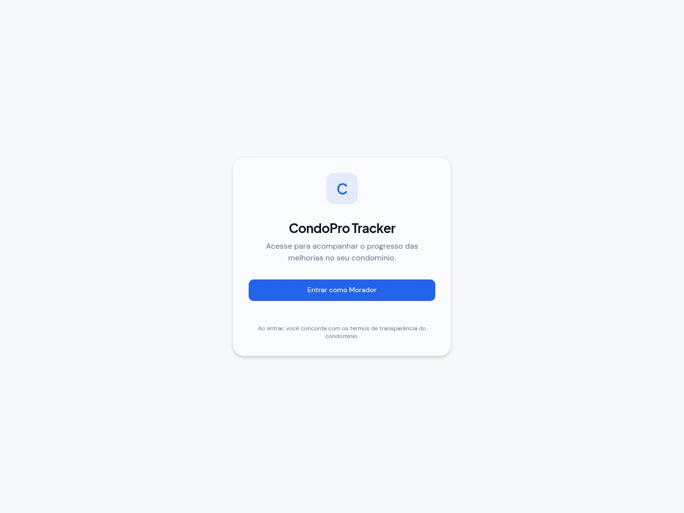Condo Project Tracker