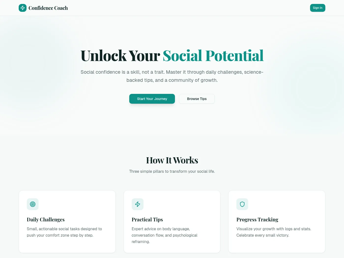 Social Confidence Coach