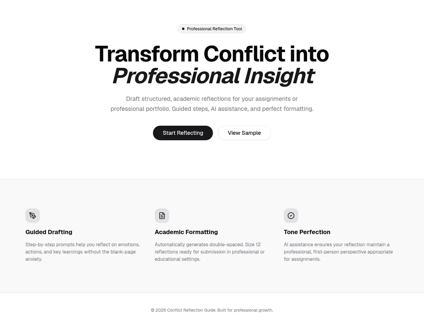 Conflict Reflection Guide