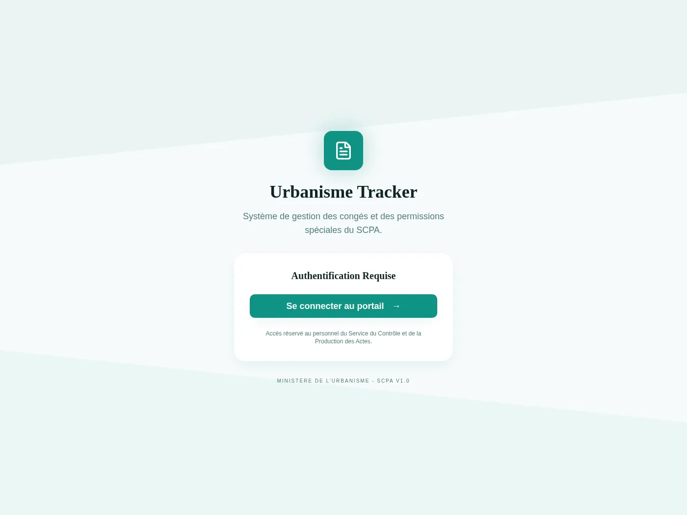 Urbanisme Congés Tracker