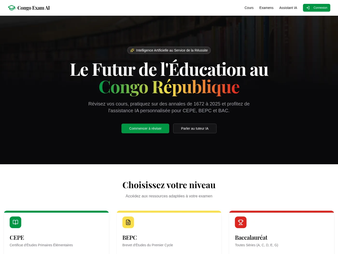 Congo Exam AI Hub