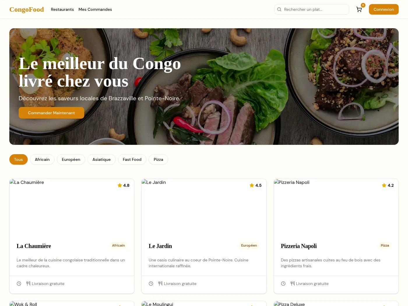 Congo Food Orders