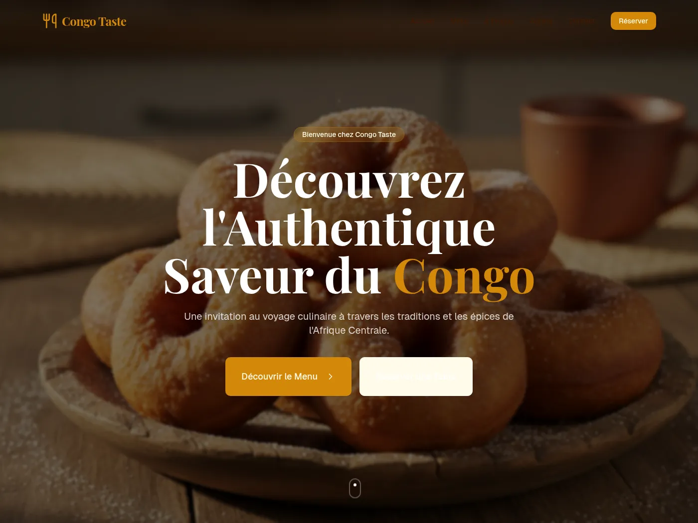 Congo Taste Restaurant Site