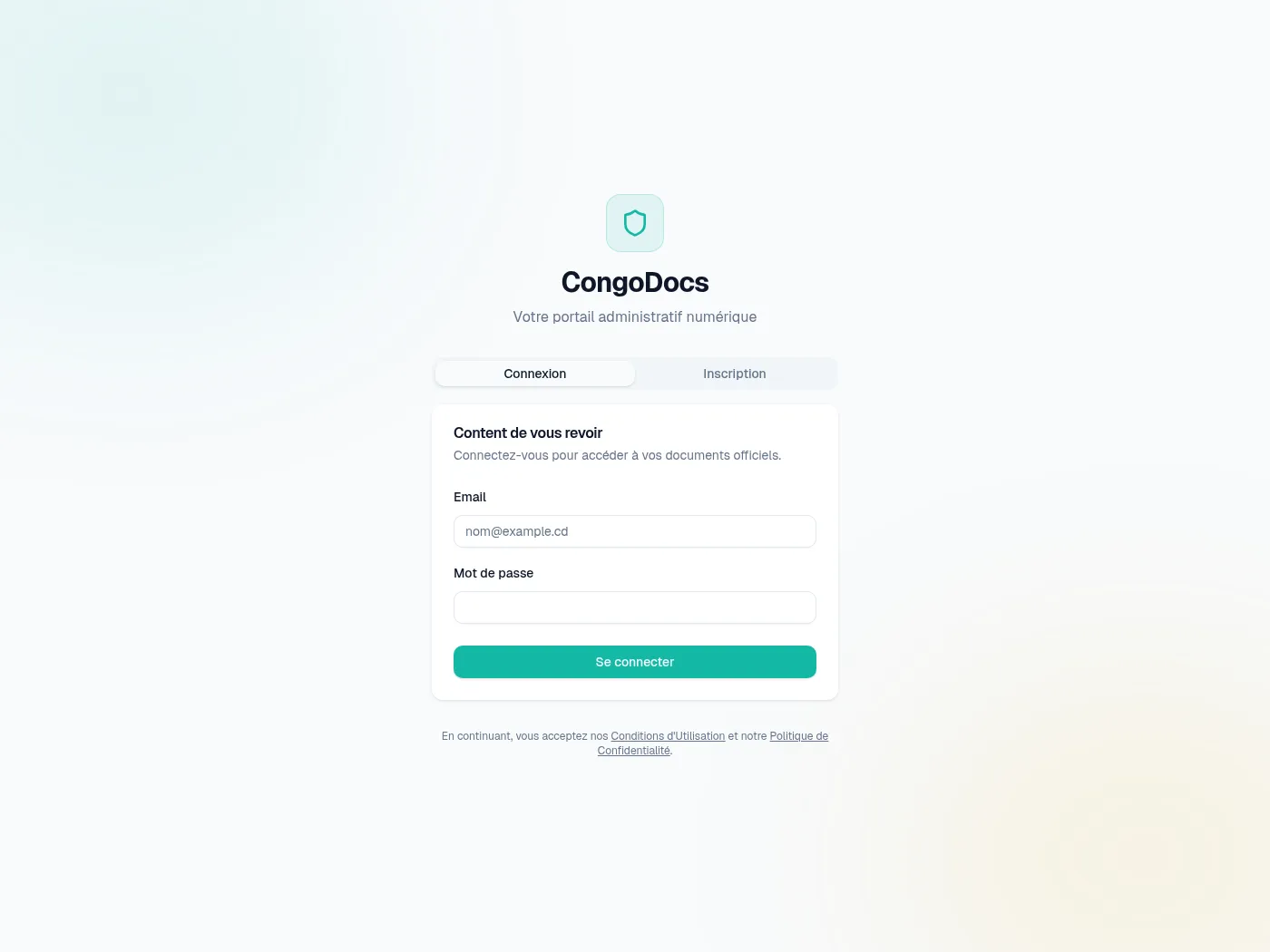 CongoDocs Portal