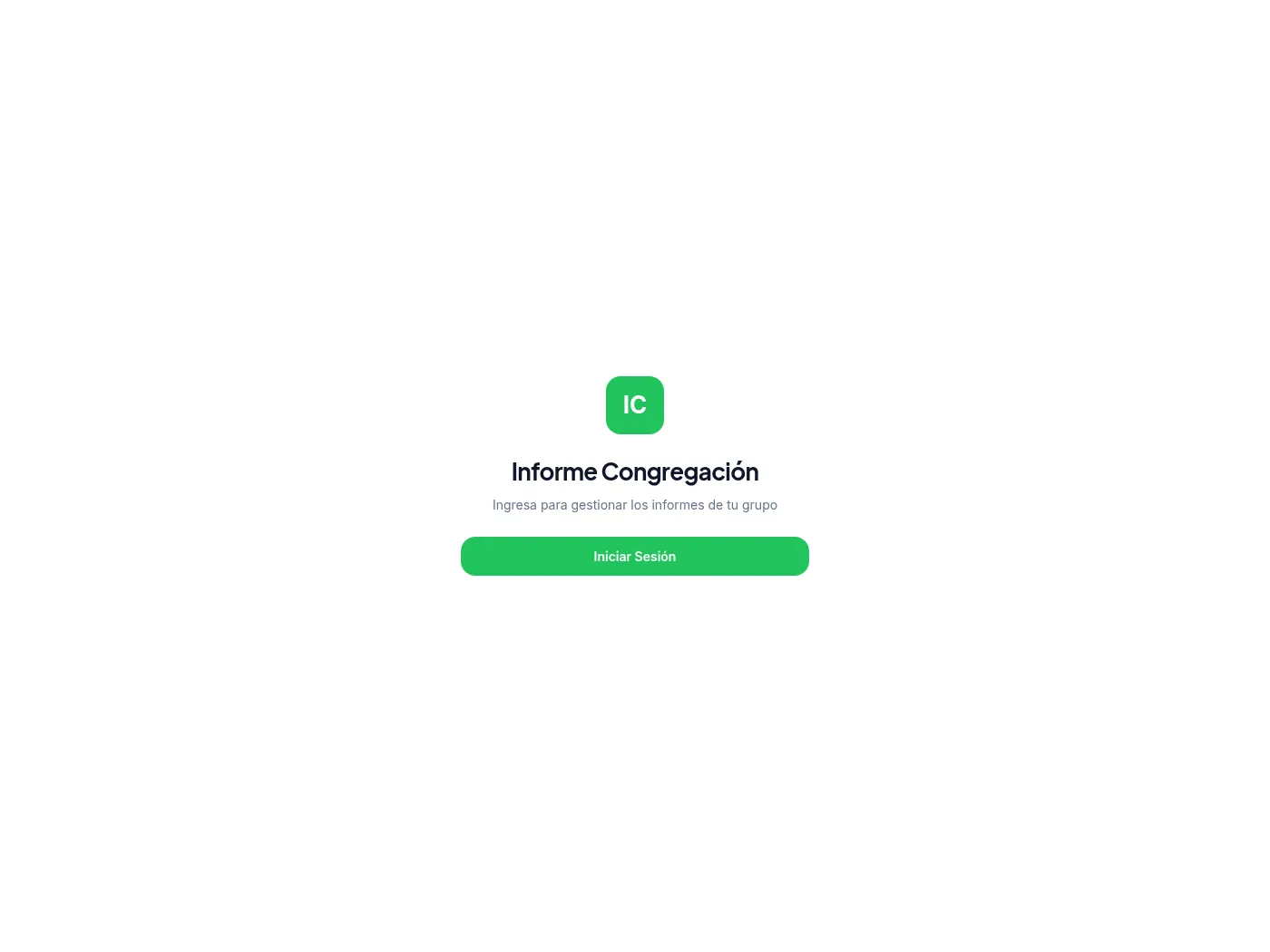 Informe Congregación Dashboard