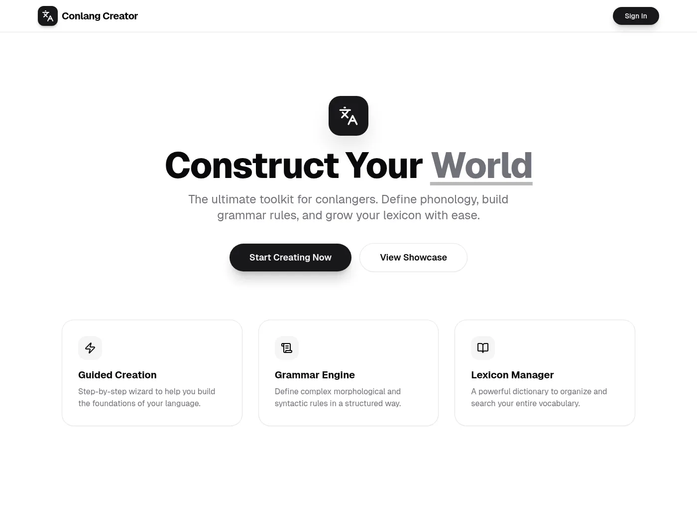 Conlang Creator