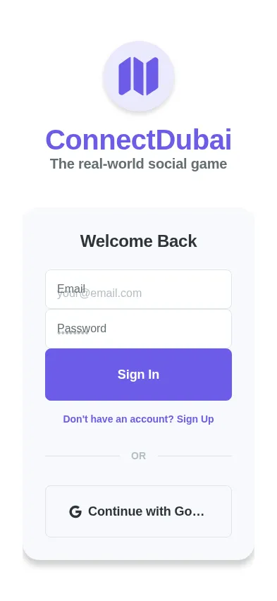ConnectDubai Social Game