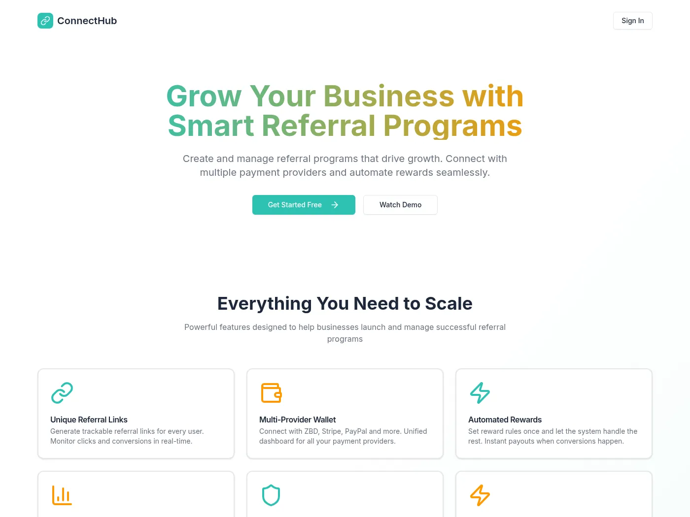 ConnectHub Referral Platform