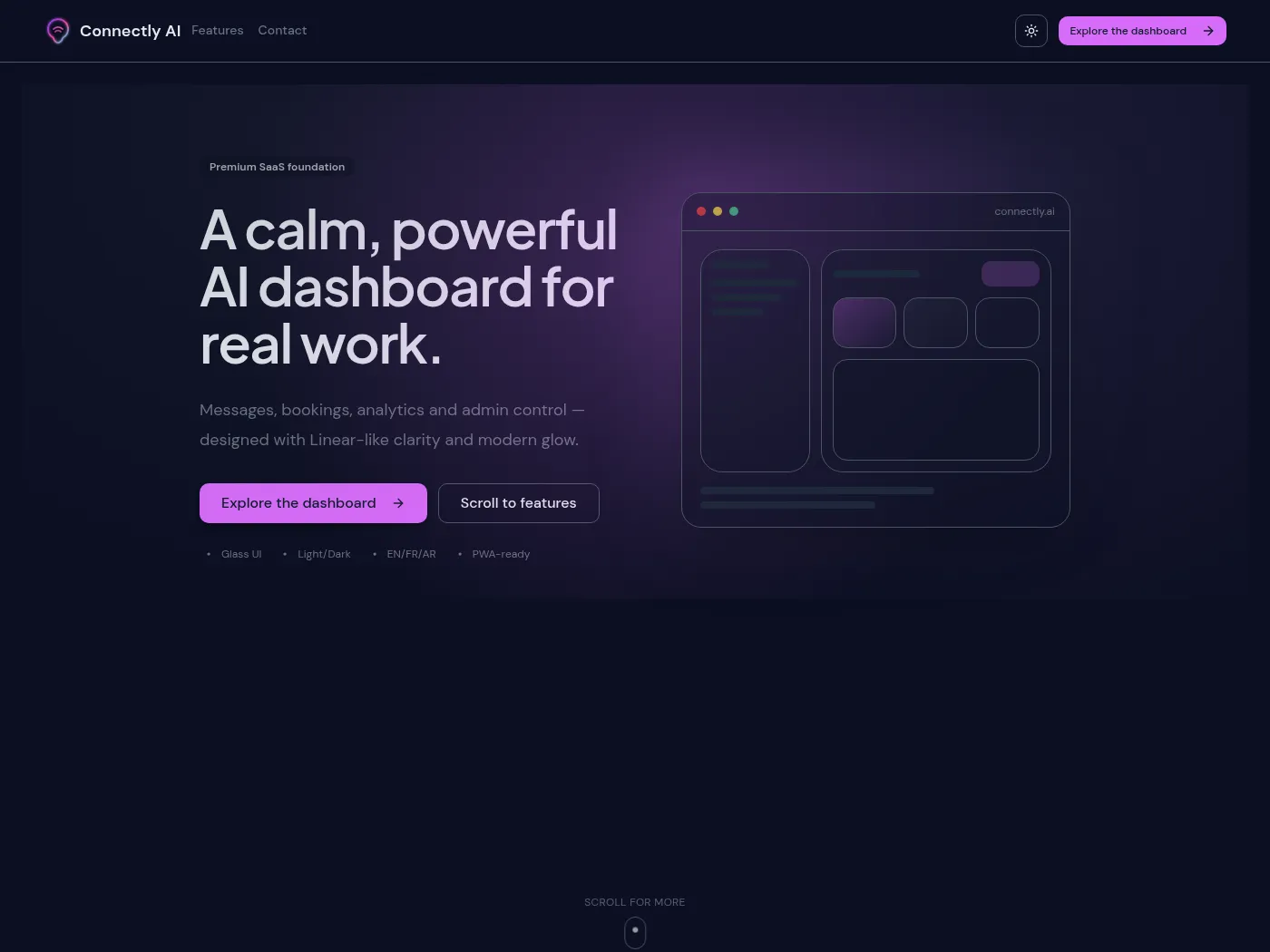 Connectly AI Dashboard