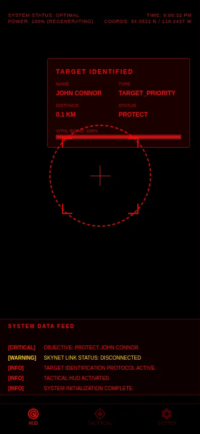 Connor HUD Interface