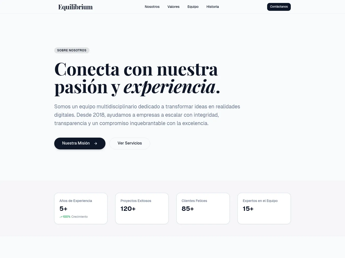 Conoce Nuestro Equipo