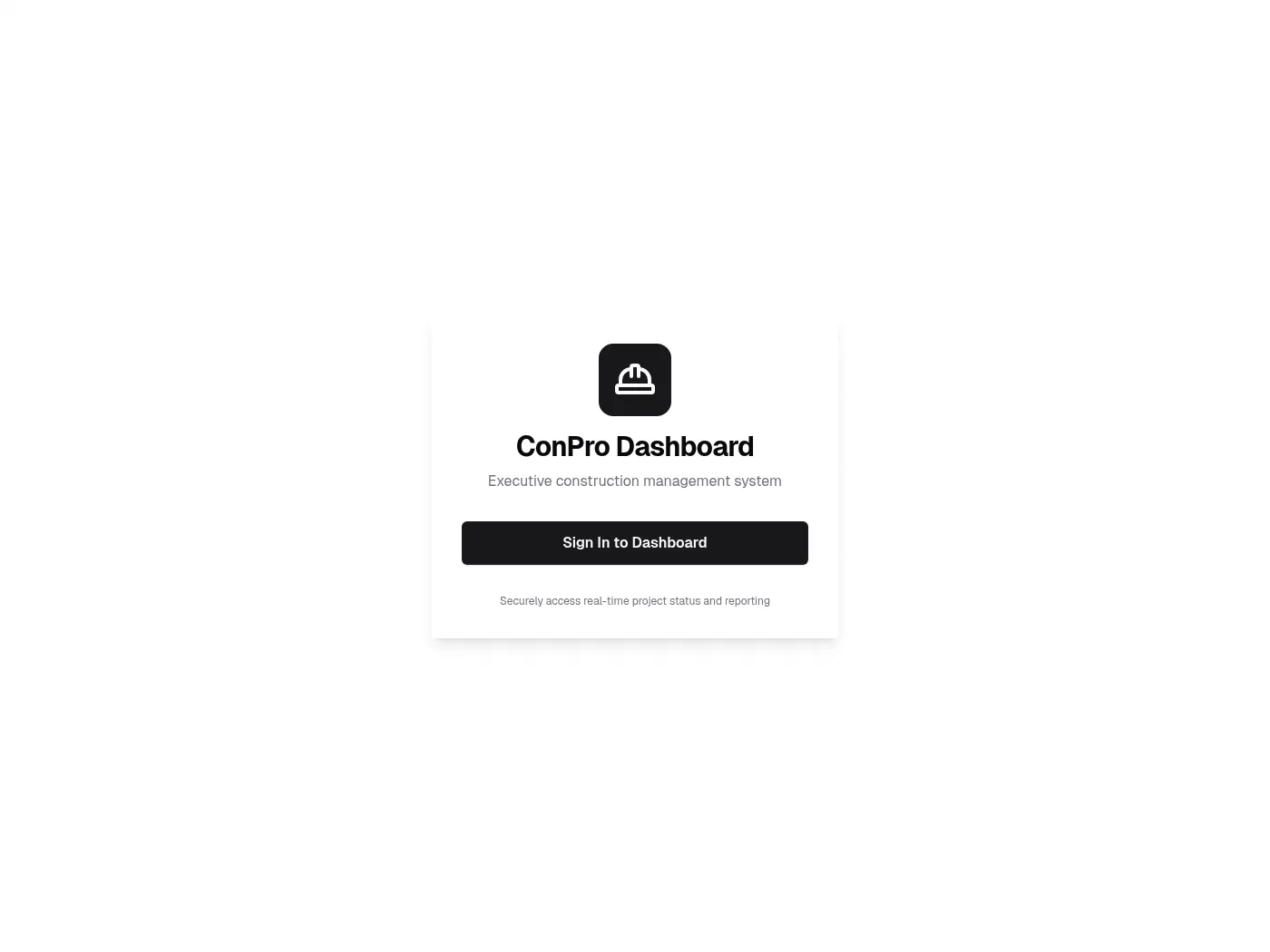 ConPro Executive Dashboard