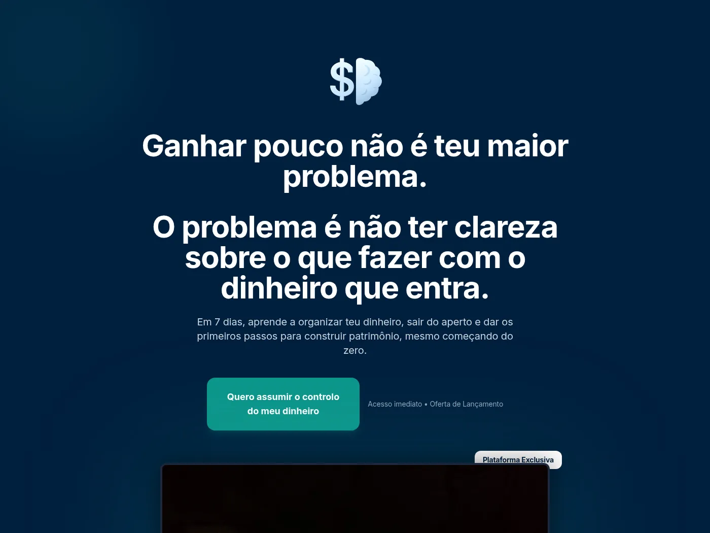 Consciência Financeira Landing