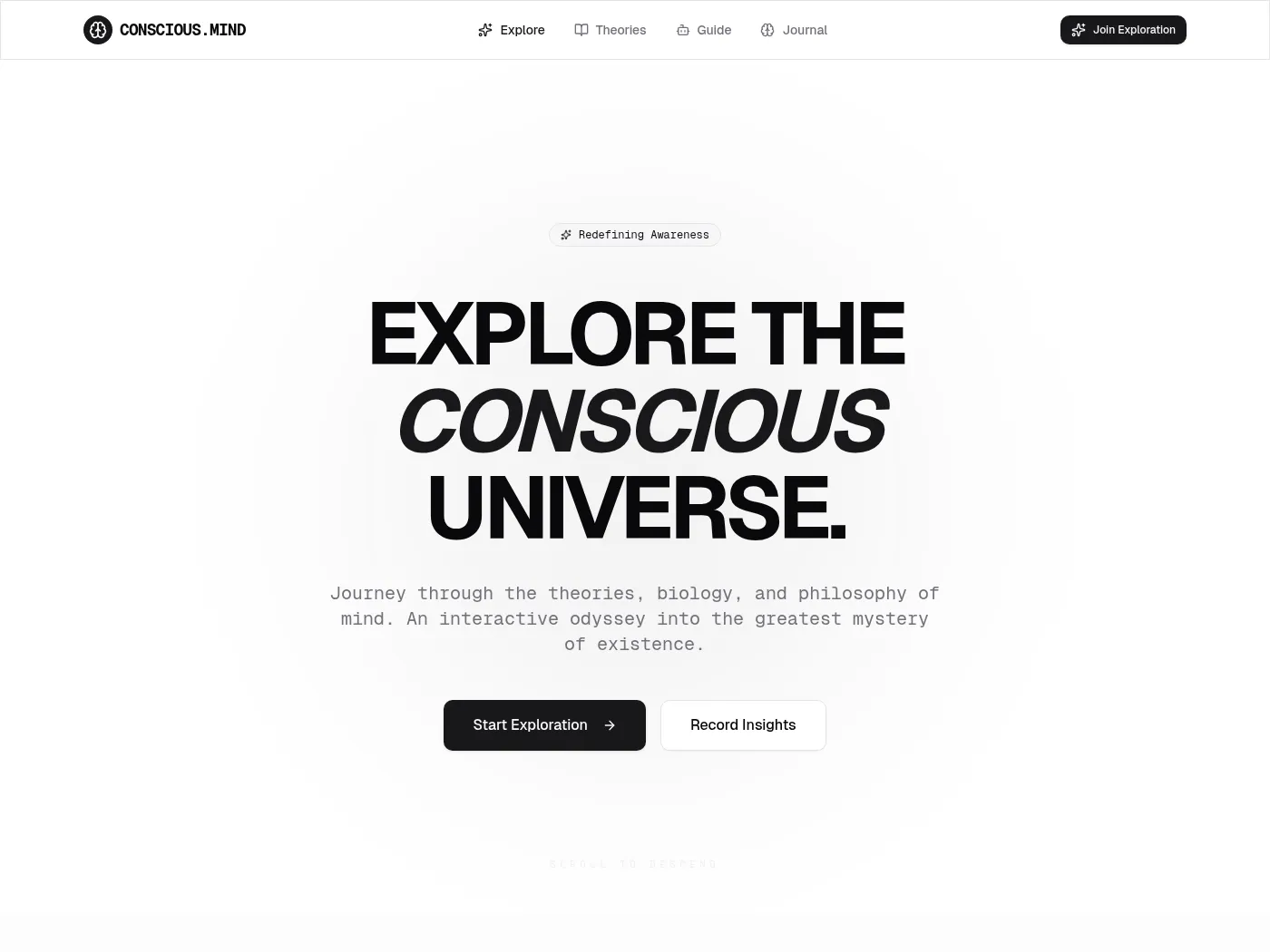 ConsciousMind Explorer