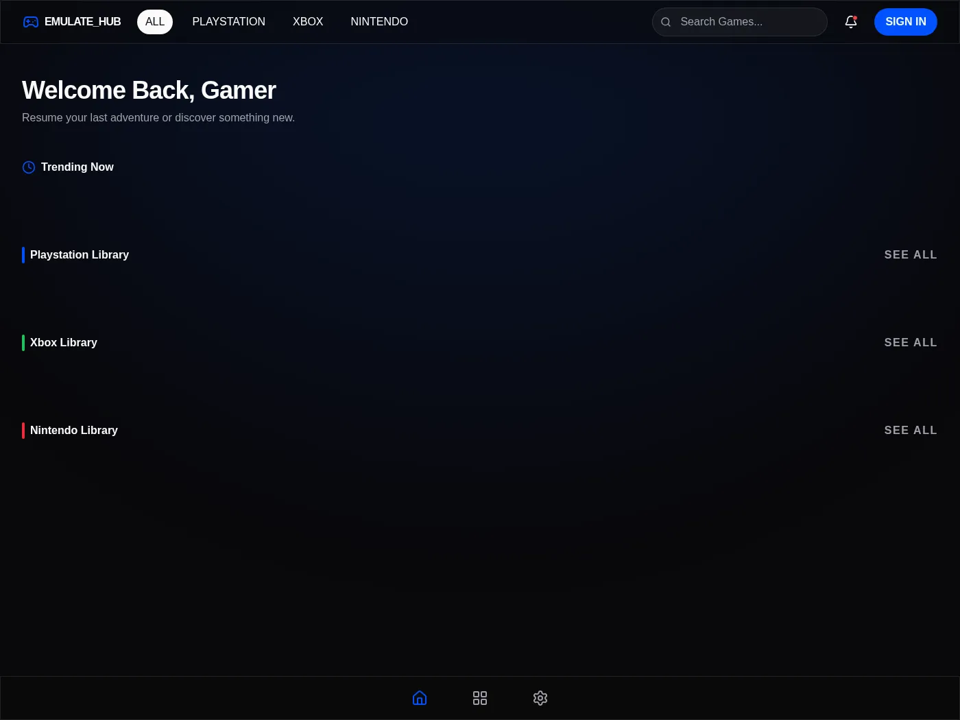 GameConsole Emulator Hub