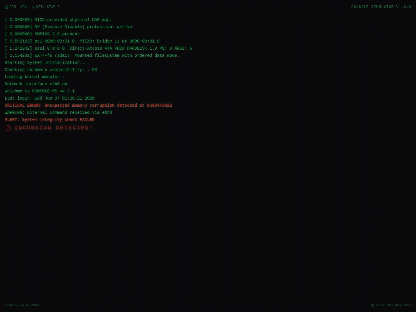 Console Ransomware Simulator
