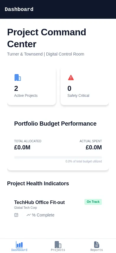 ConstructFlow Dashboard