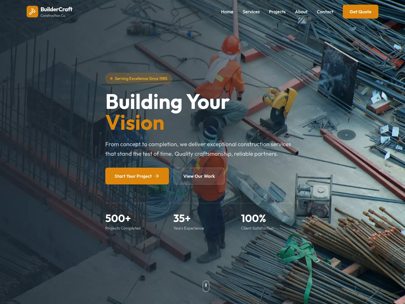 BuilderCraft Landing