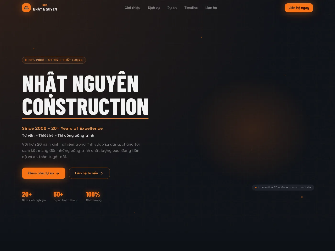 Nhật Nguyên Landing Page