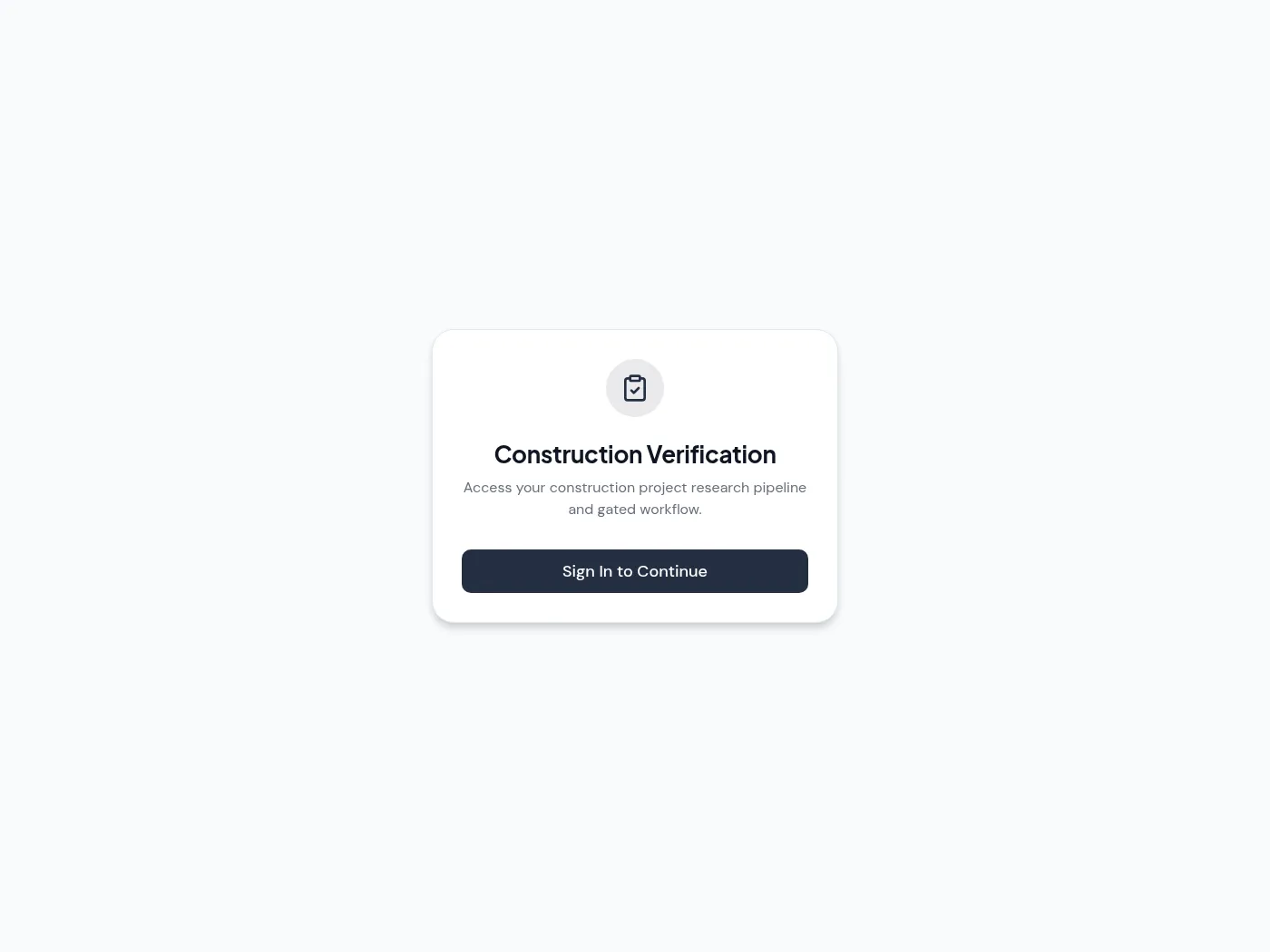 Construction Verify Flow