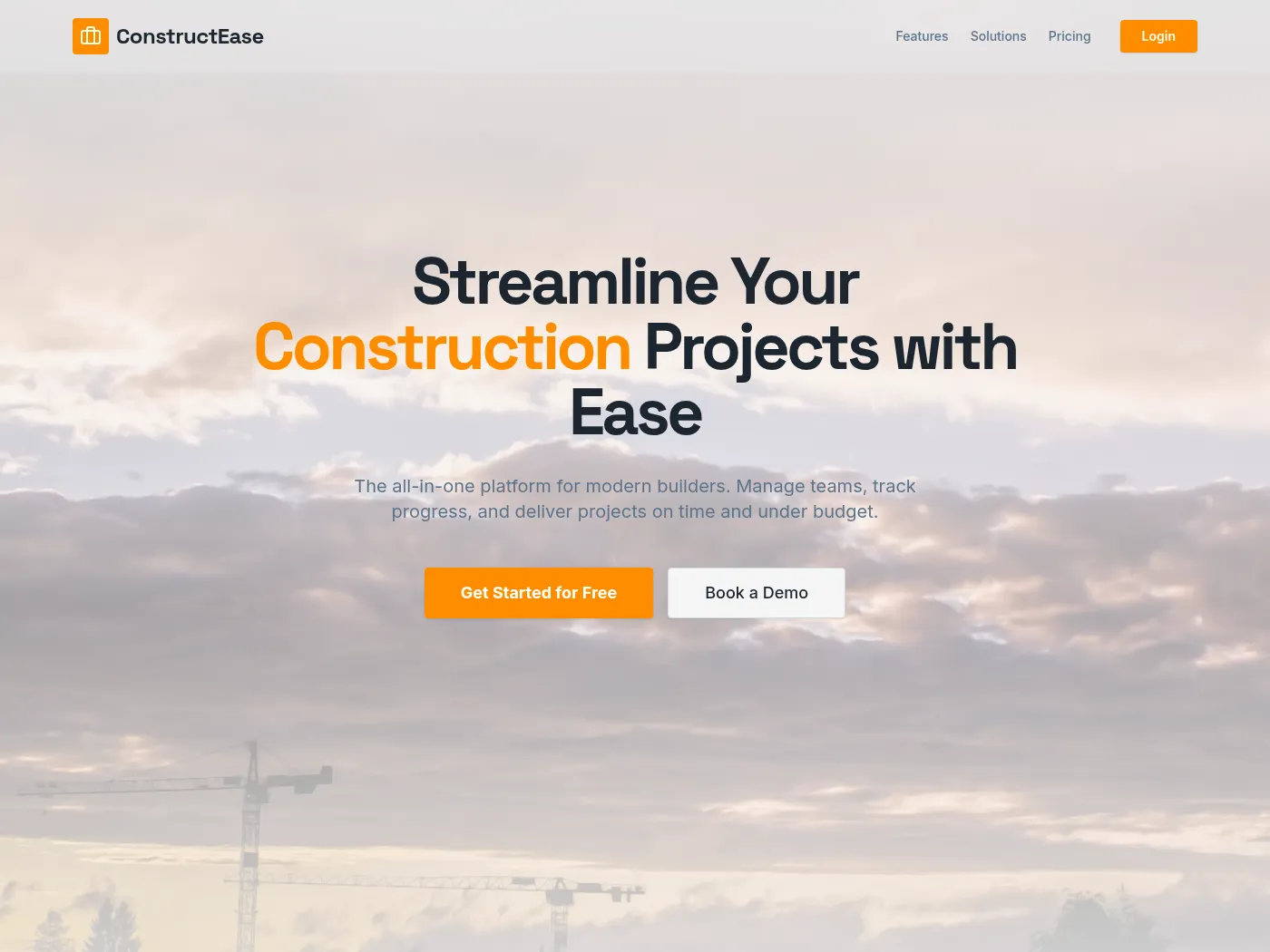 ConstructEase Dashboard