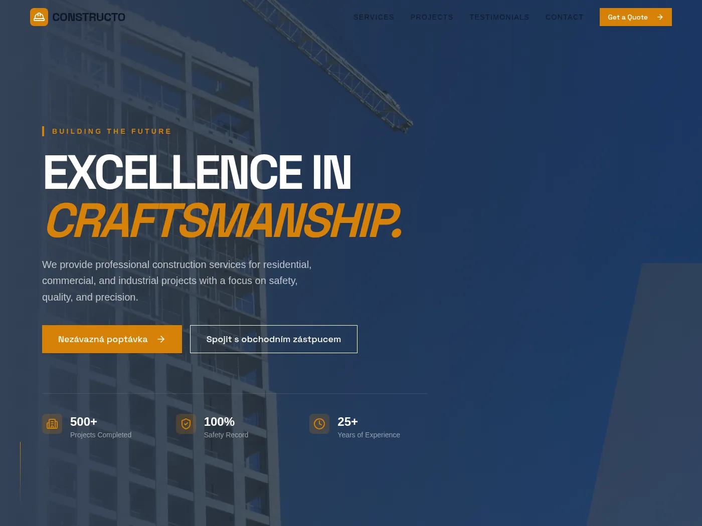 Constructo Landing Page (Remix)