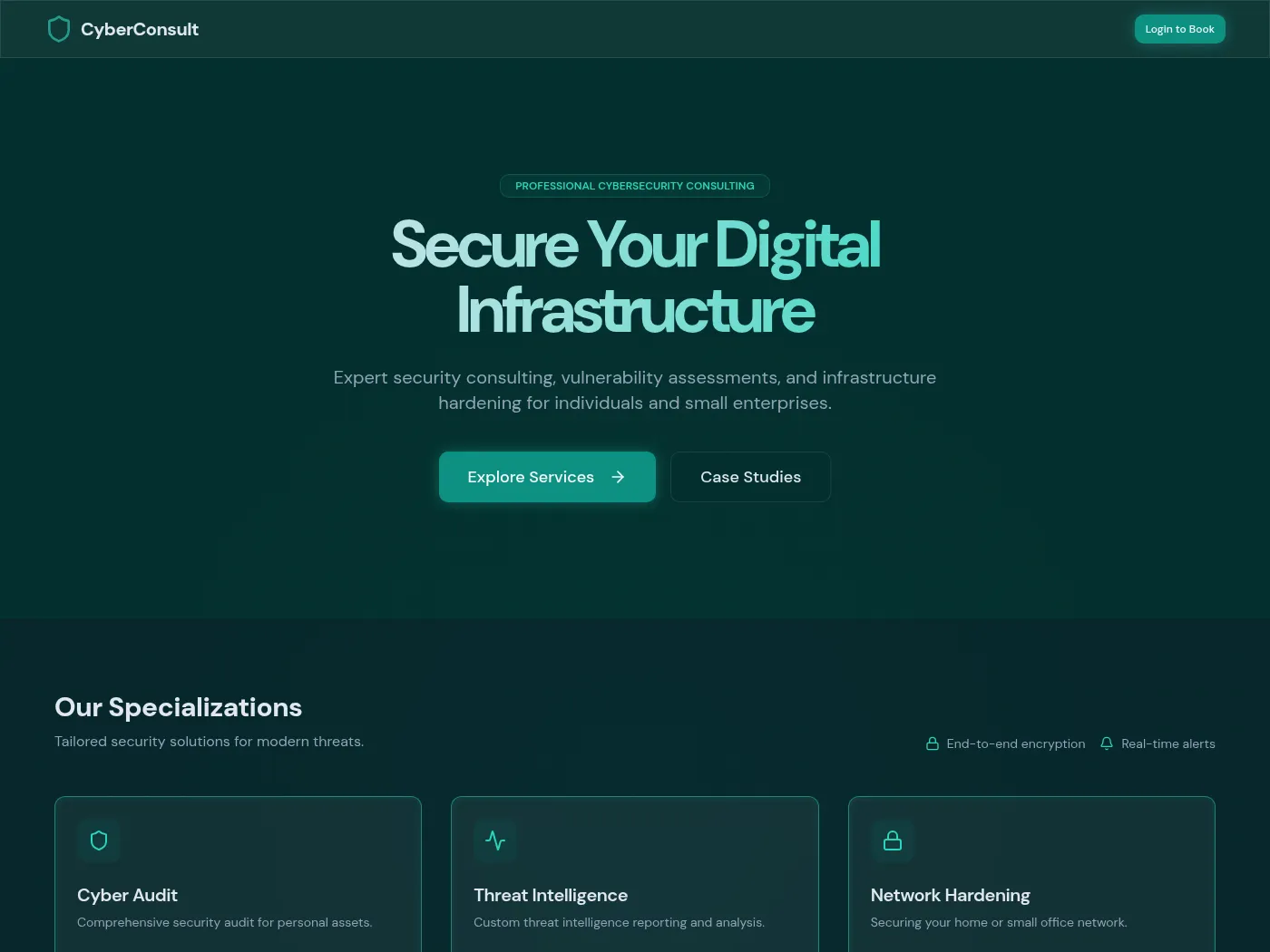 CyberConsult Booking Hub
