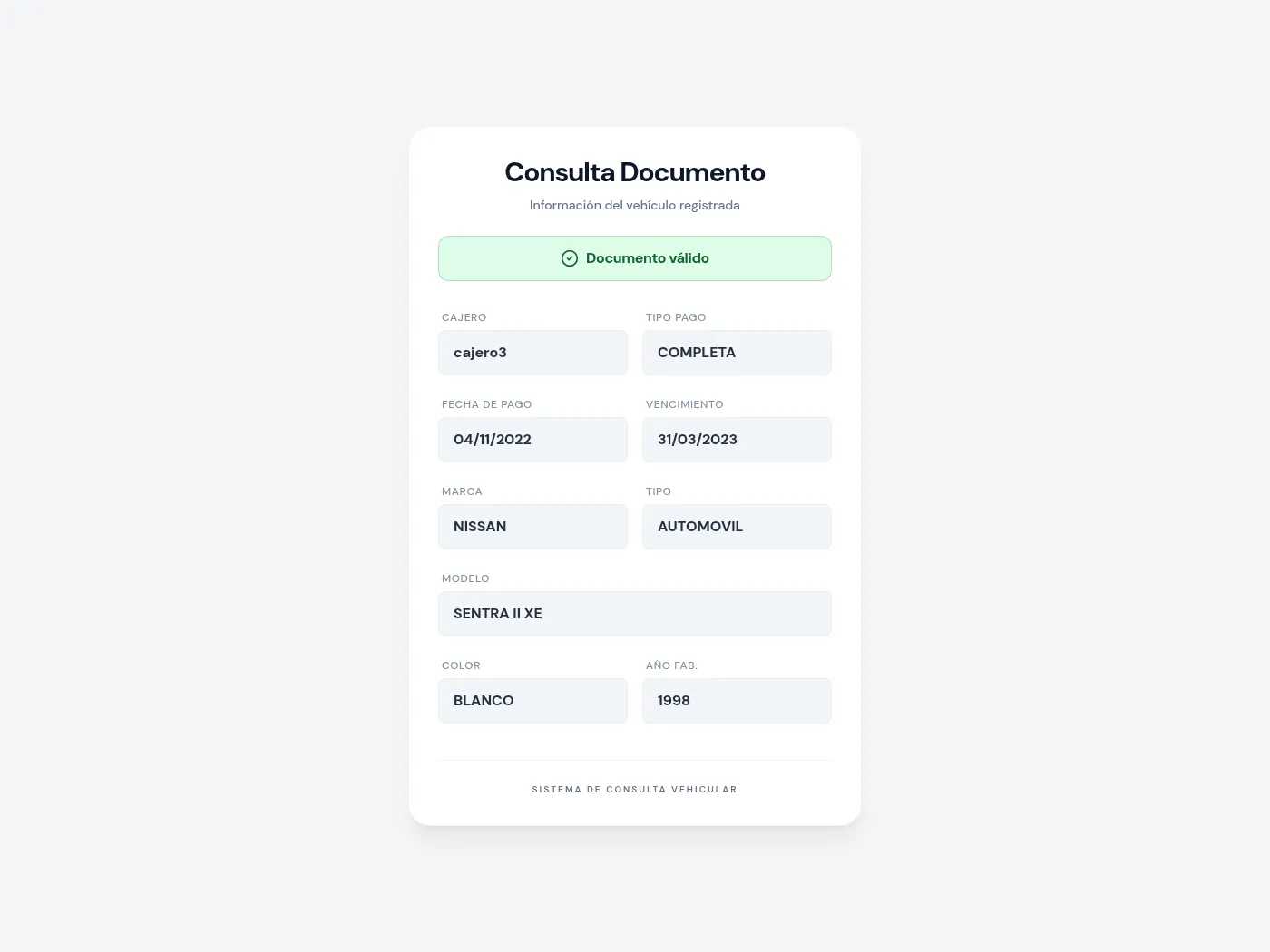Consulta Documento Web