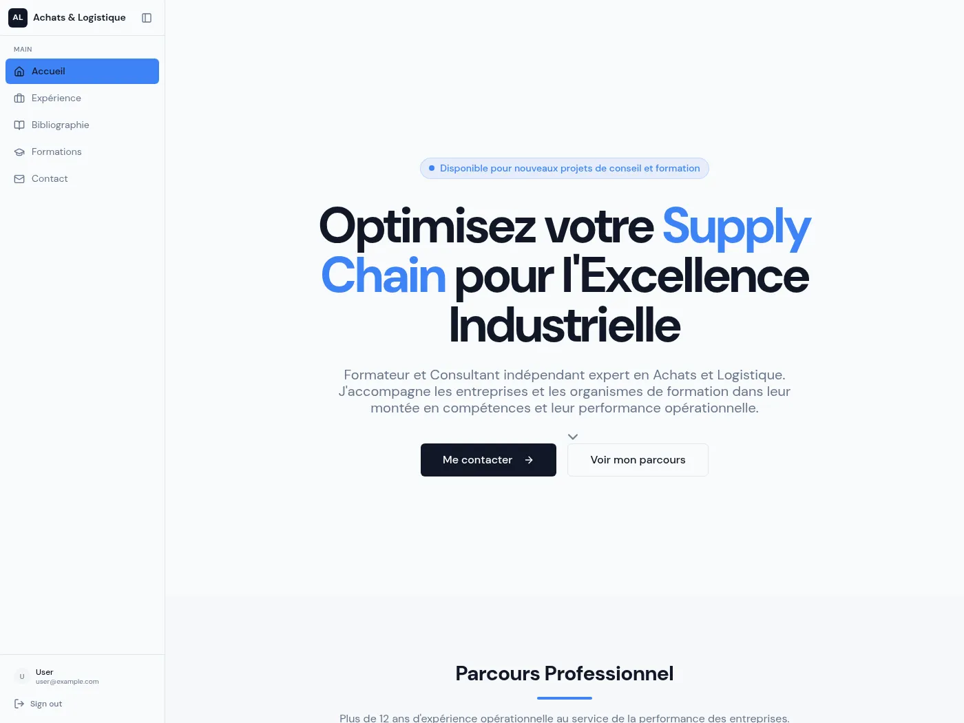 Achats & Logistique Pro