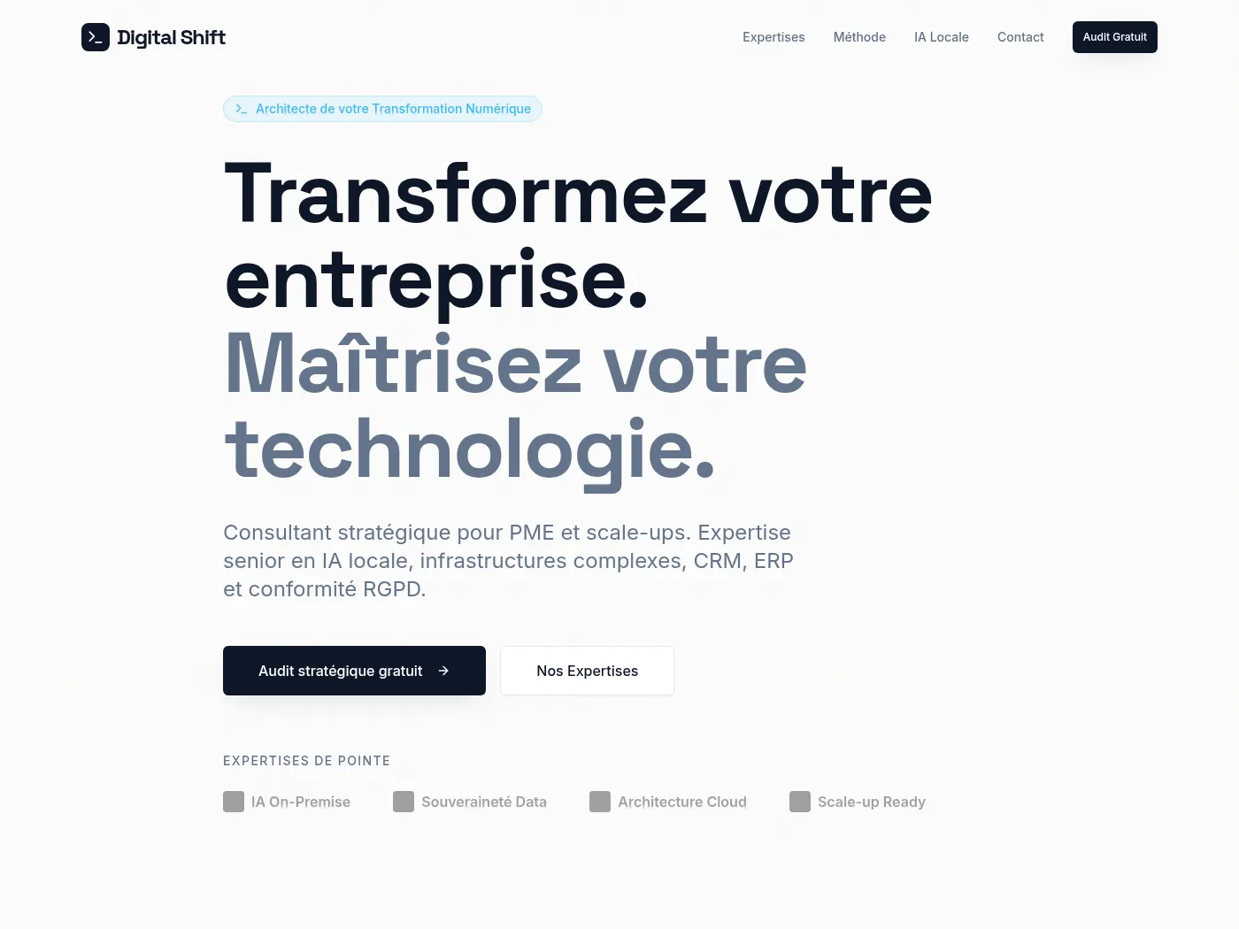 Digital Shift Consulting Site