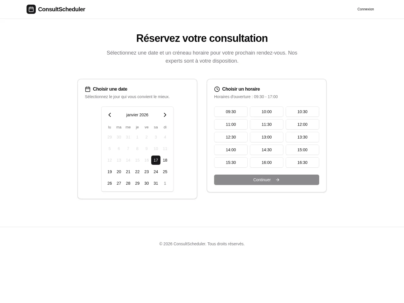 Consultation Scheduler