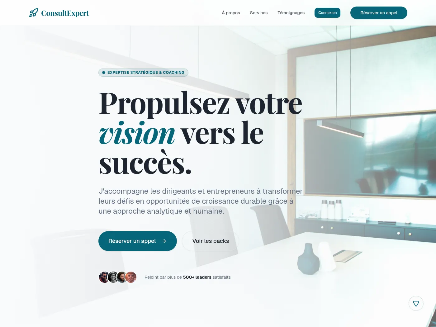 Consulting Pack Landing Page