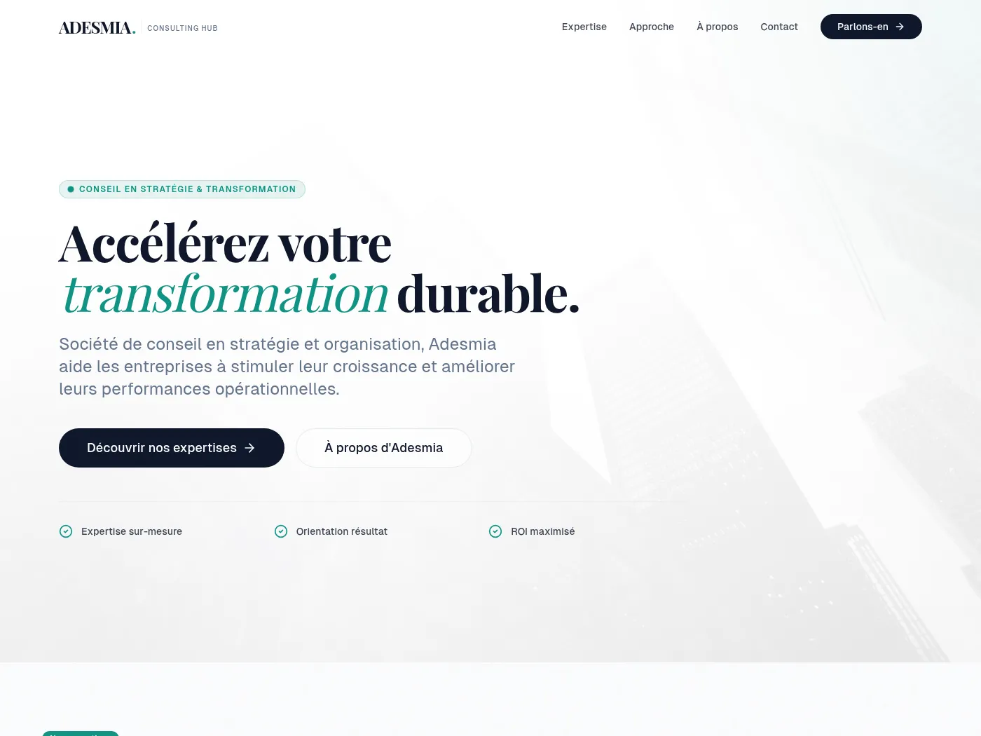Adesmia Consulting Hub