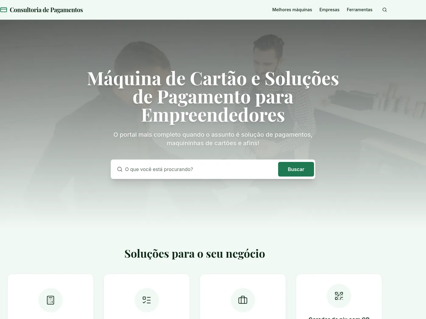 Consultoria de Pagamentos Site