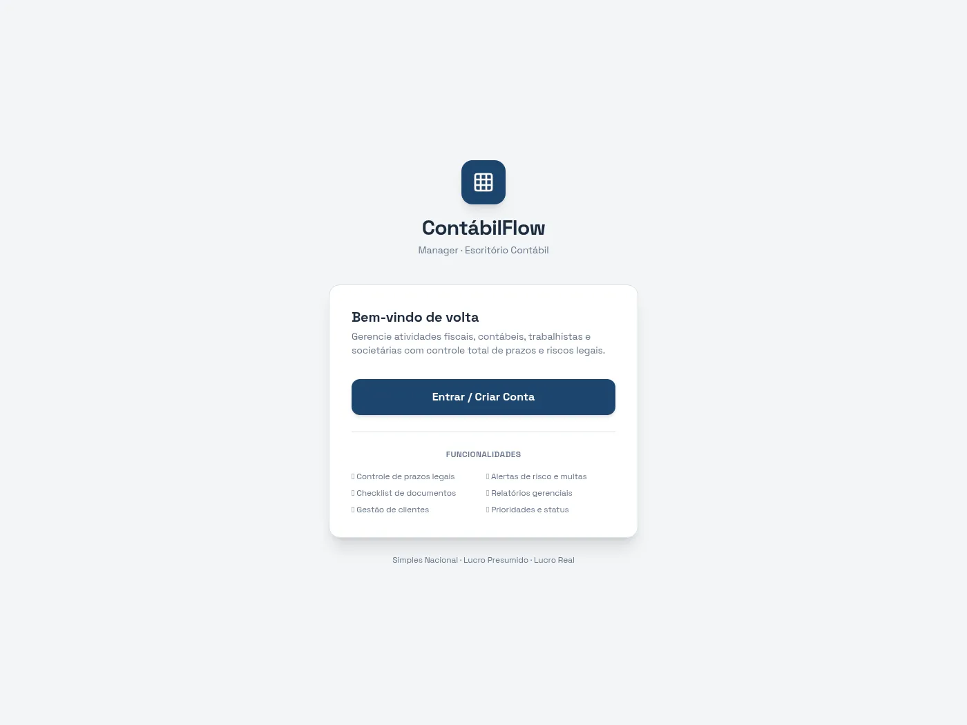ContábilFlow Manager