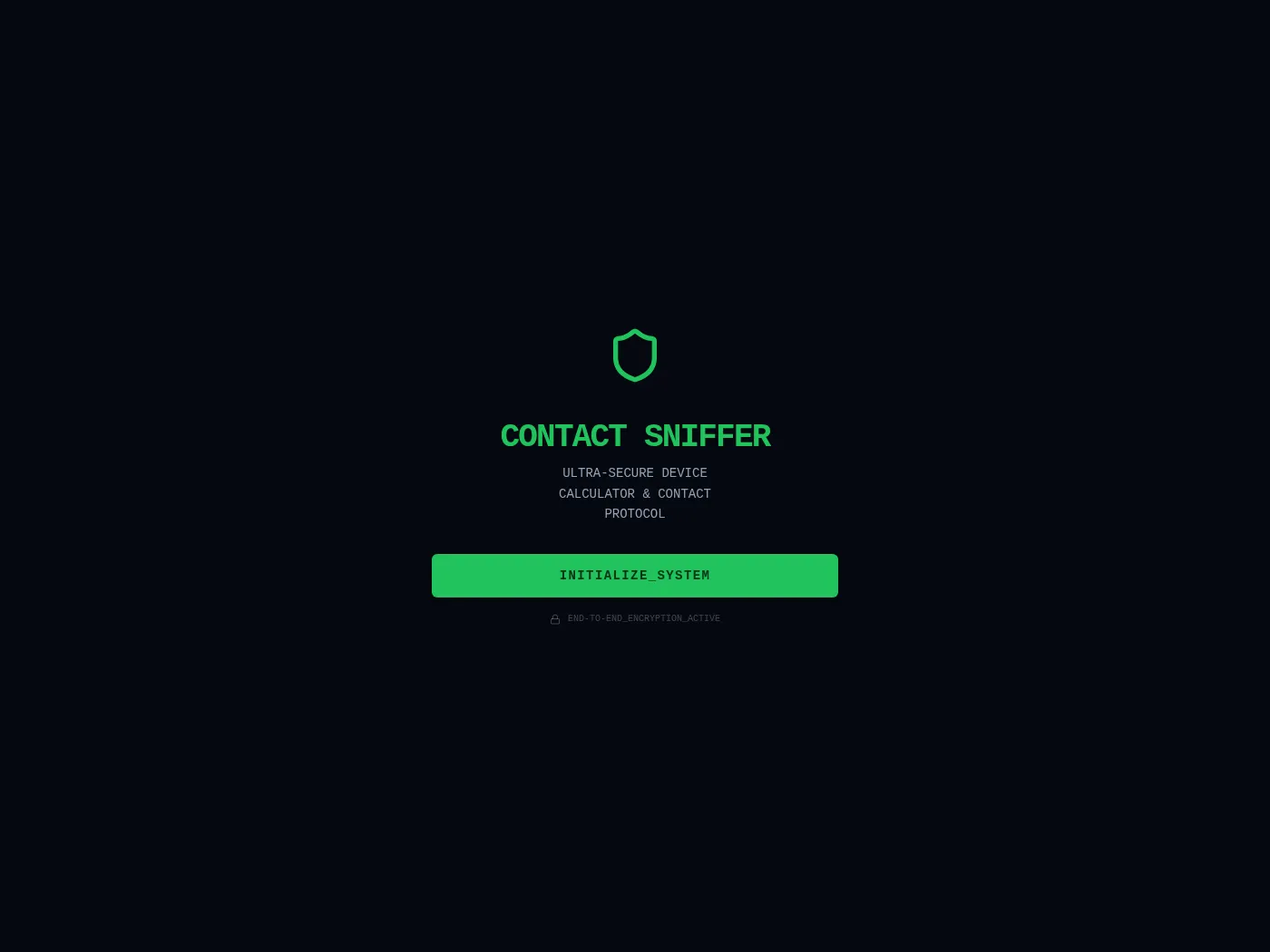 Contact Sniffer Calculator