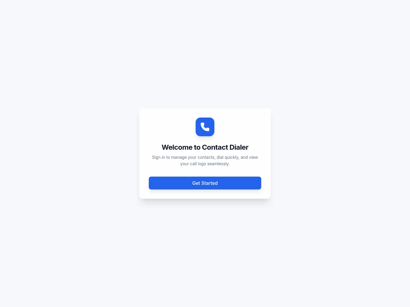 Contact Dialer Utility