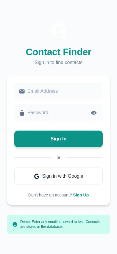 Contact Finder App