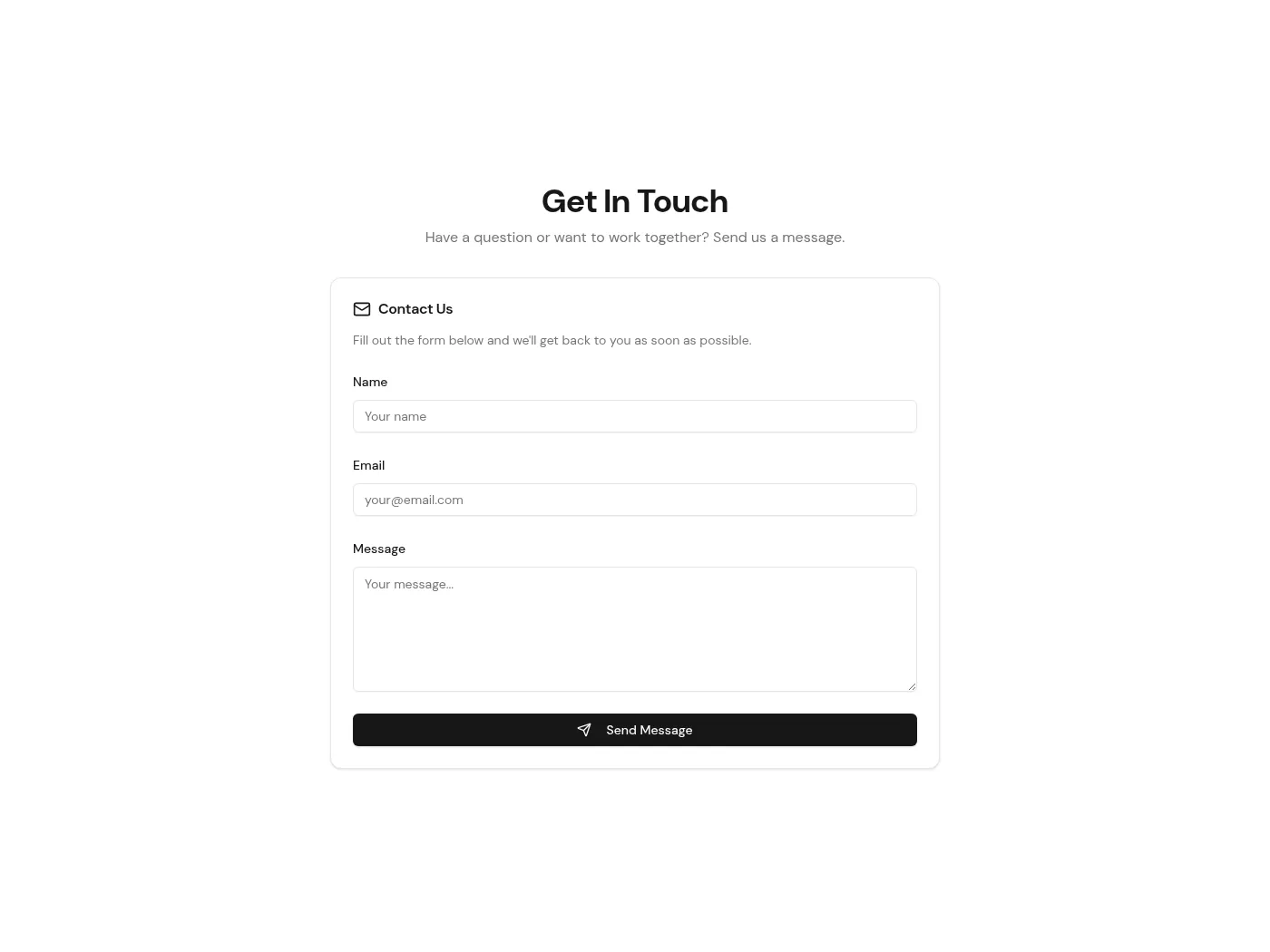 Smart Contact Form
