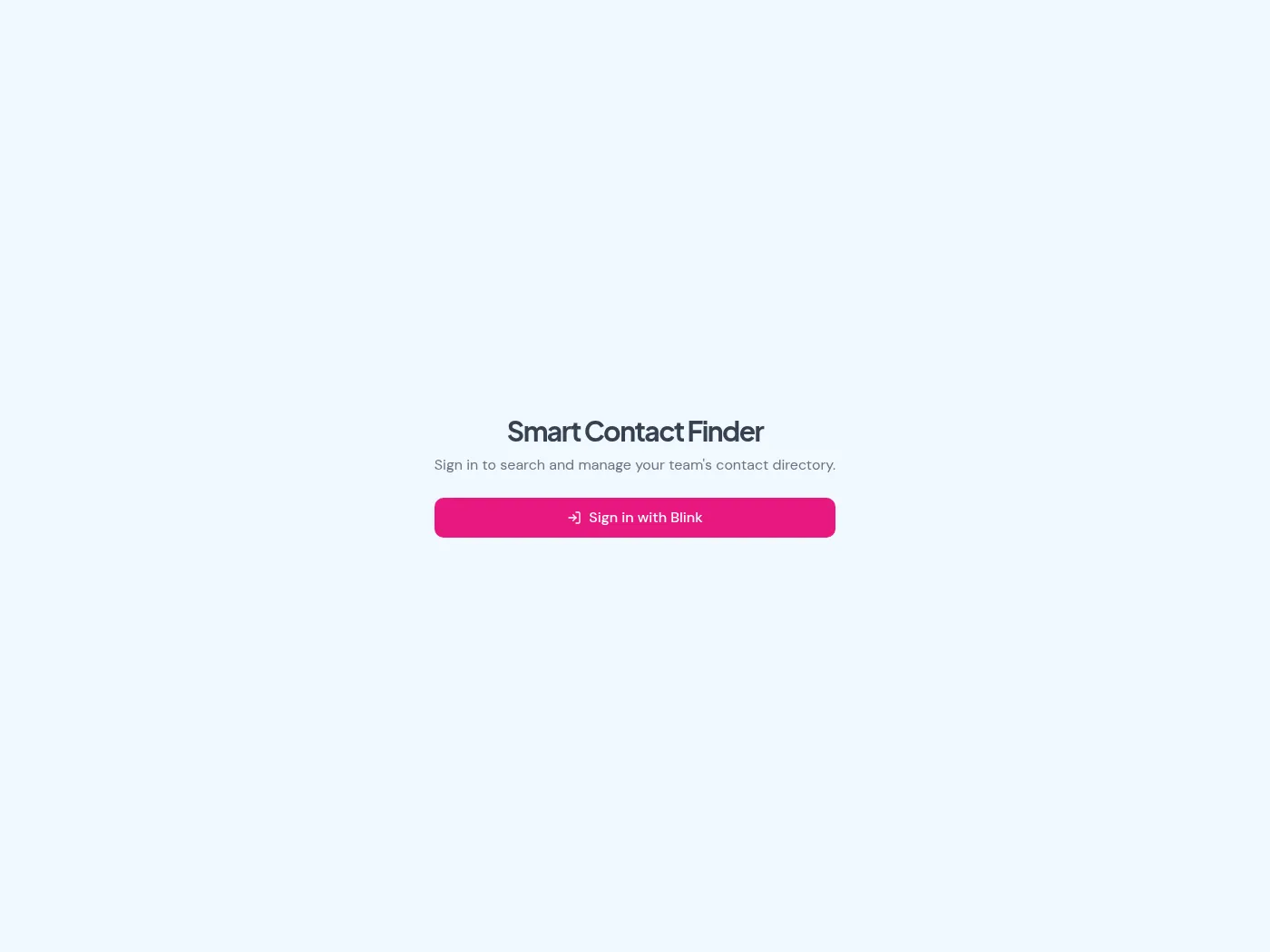 Smart Contact Finder