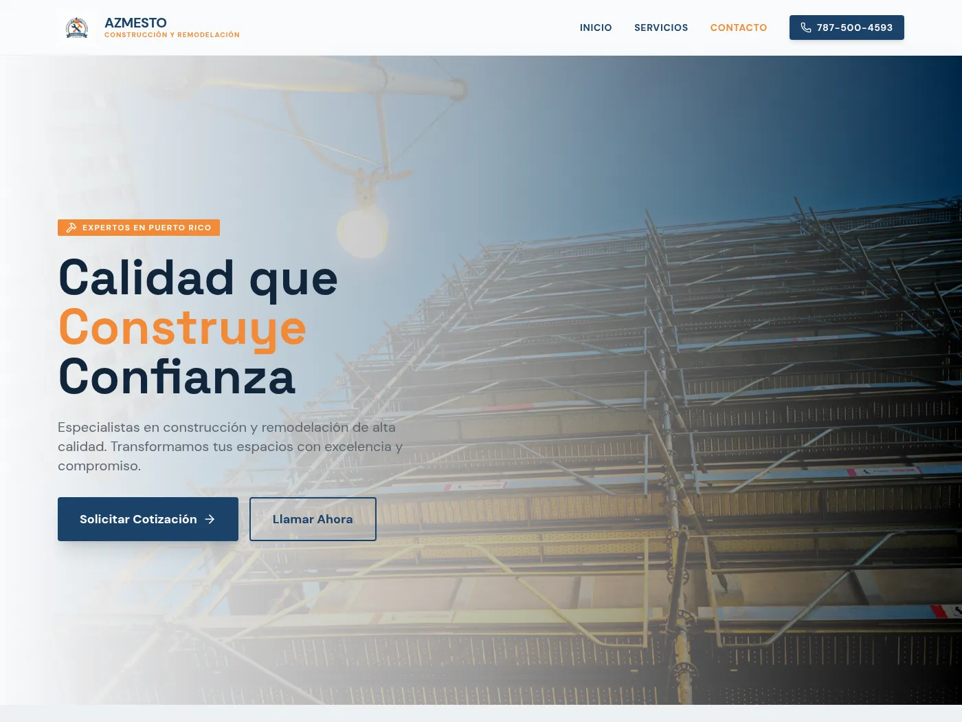 Página de Contacto Simple