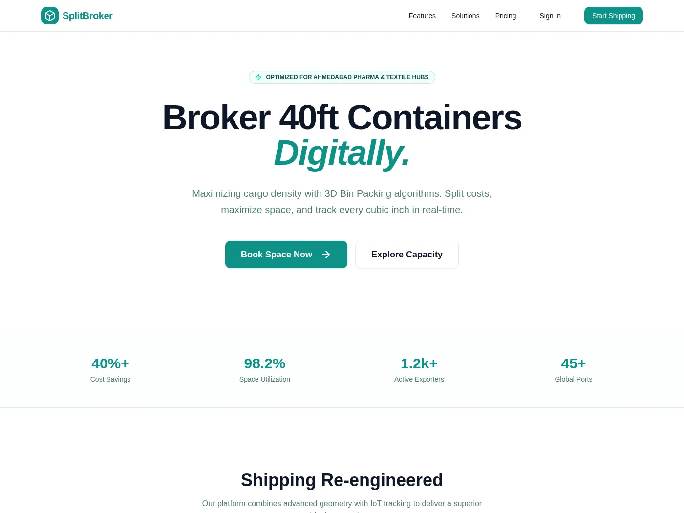 Container Split Broker