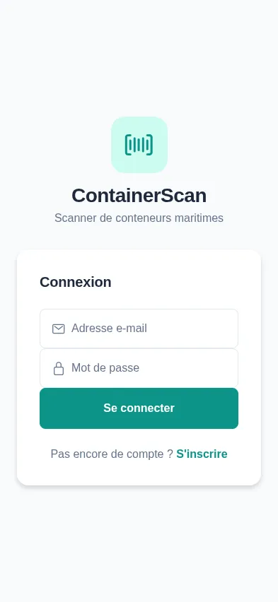 Container Scanner App