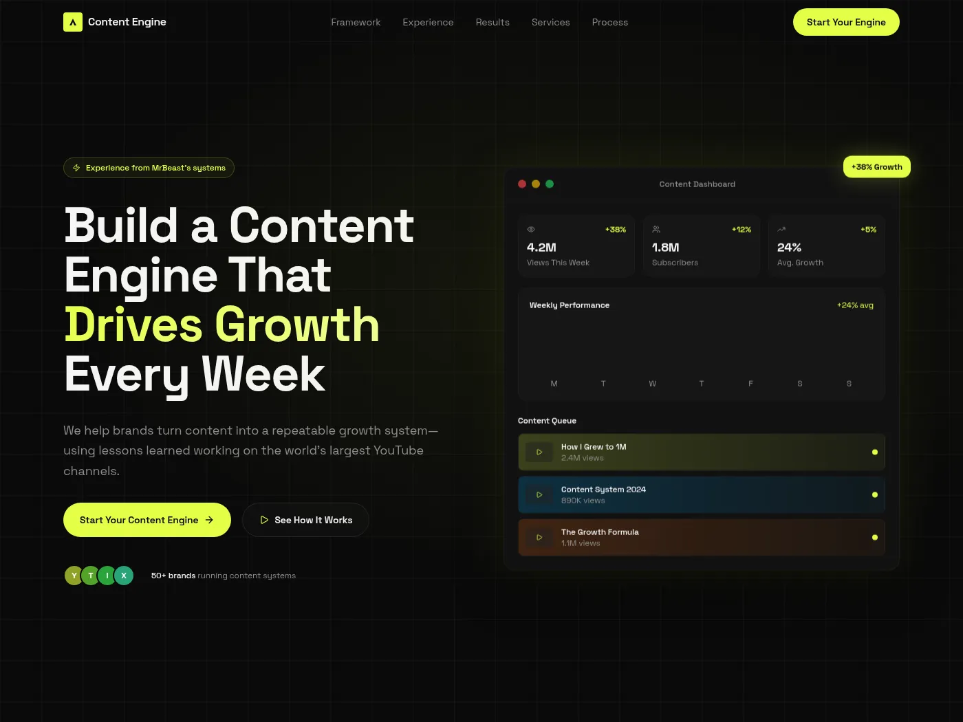 Content Engine Landing Page
