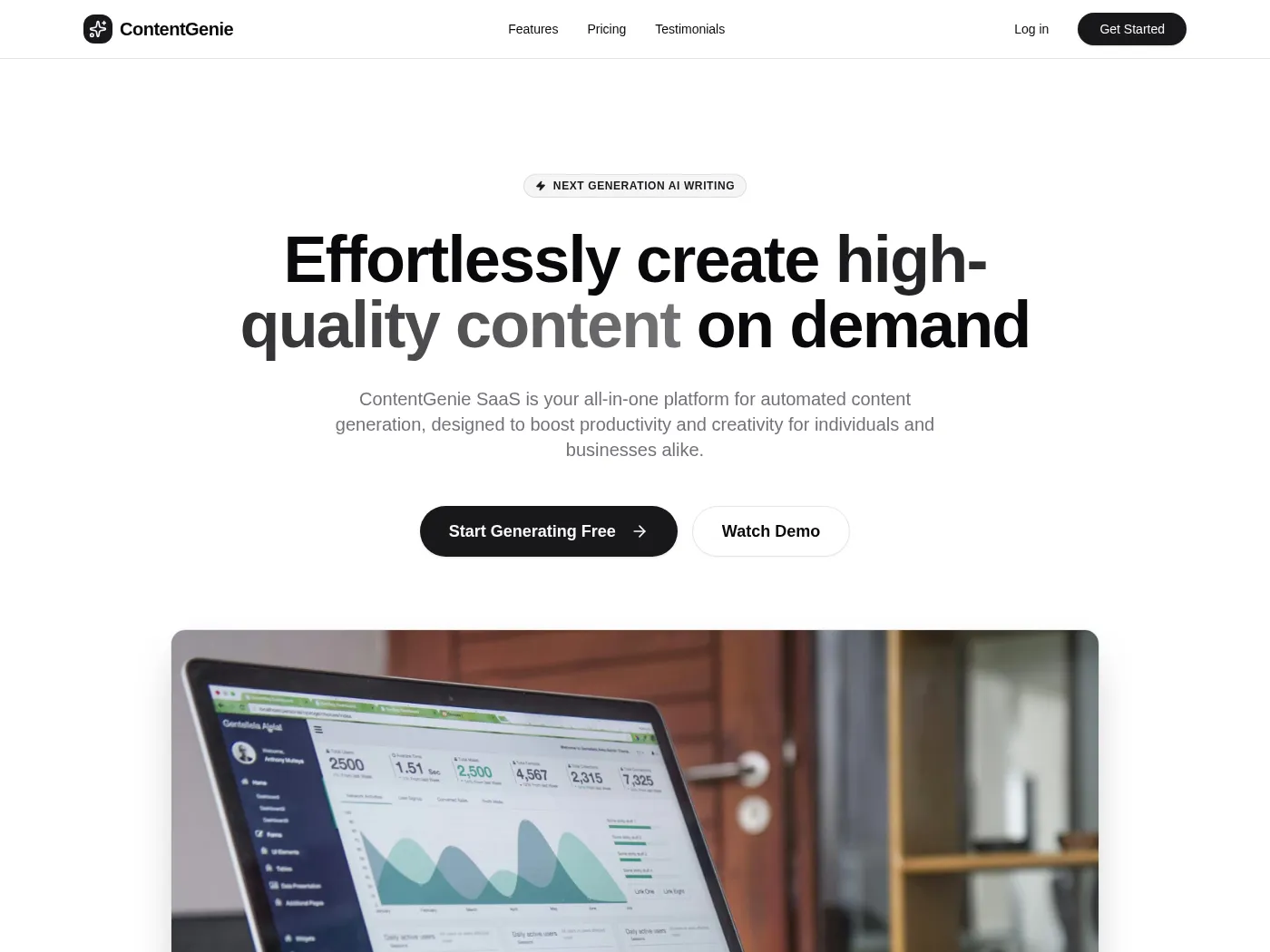 ContentGenie SaaS