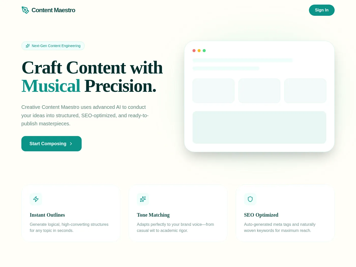 Creative Content Maestro